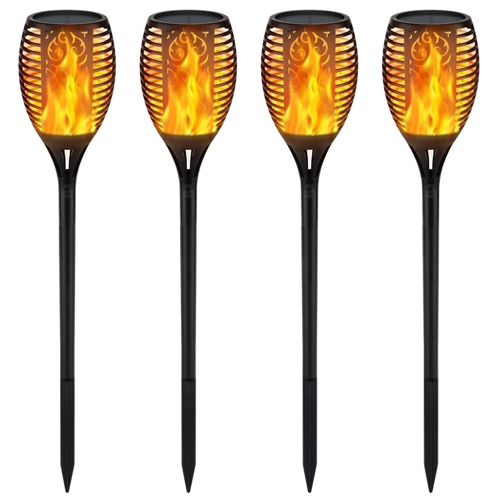 Buy Howarmer Solar Torch Light Outdoor, 96 Led Tiki Torches with ...