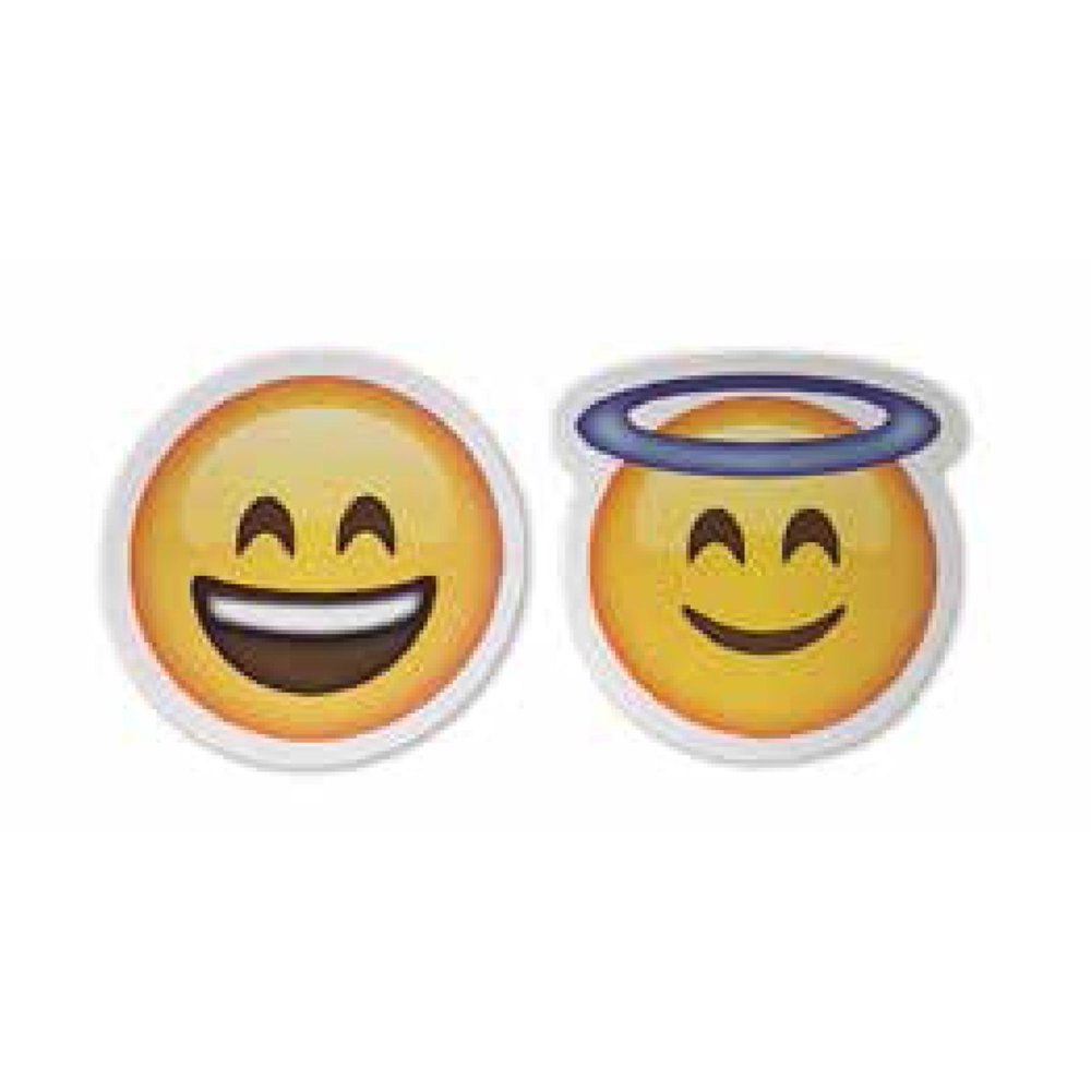 Everything Emoji Sticker Set 5" Laugh/Smile w/Halo - Walmart.com ...