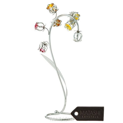 Matashi Crystal Crystal Flower Table Sculpture - Walmart.com
