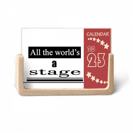 Shakespeare World Is A Stage Desk Calendar Desktop Decoration 2023 ...