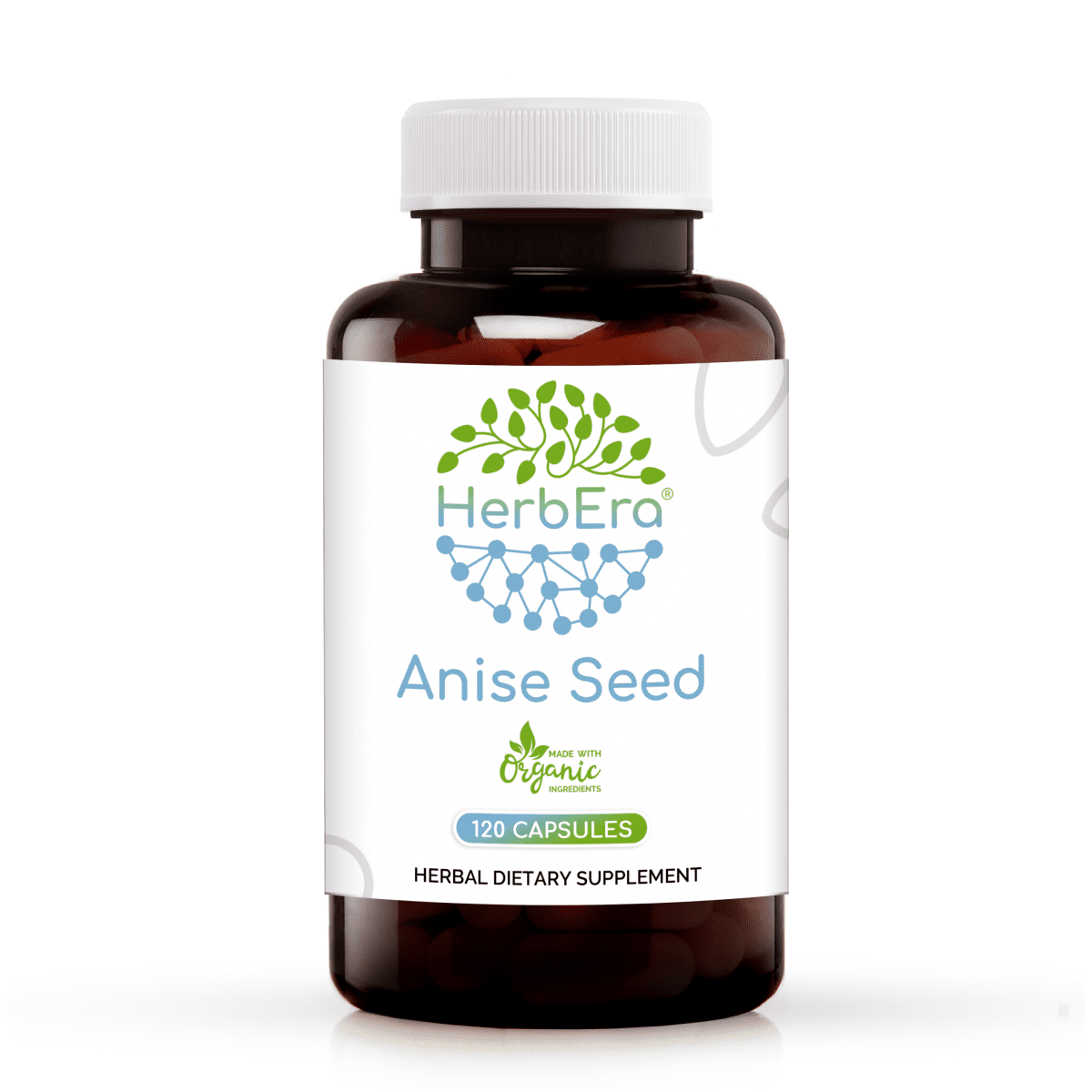 Anise Seed 120 Capsules, 500 mg, Organic Anise (Pimpinella Anisum ...