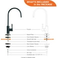 Aquaboon Non-Air Gap RO Faucet Contemporary Style - Matte Black Reverse ...
