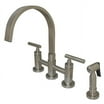 Kingston Brass Gs828.Dl Concord 1.8 GPM Widespread Bridge Pull Down Kitchen Faucet - - Walmart.com