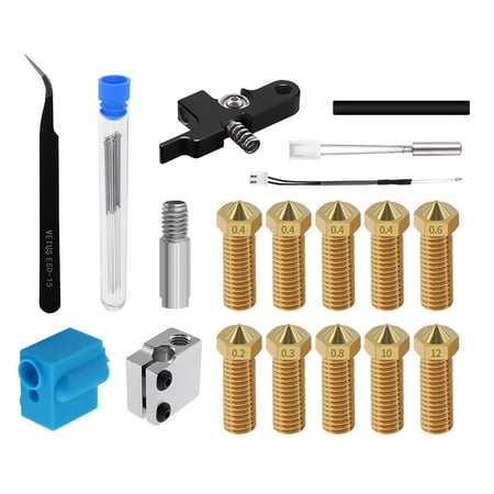 Extruder Kit, Extruder Kit with Volcano Nozzles Silicone Sleeve ...