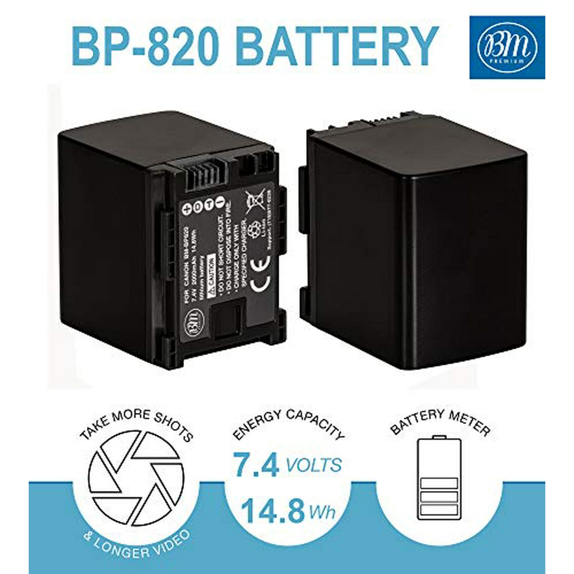 Click here for Bm Premium Bp-828 Battery For Canon Vixia Hf G60 H... prices