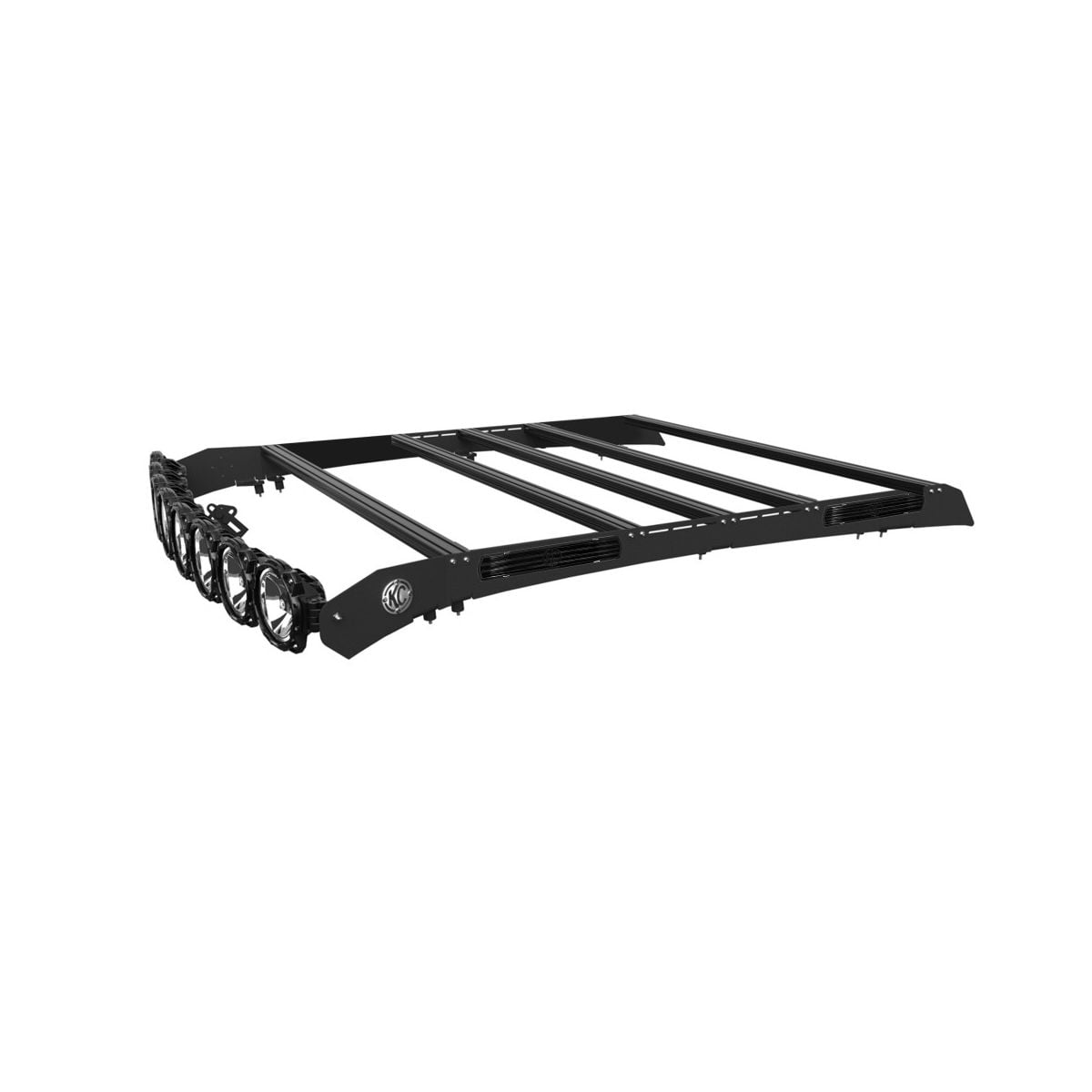 KC Hilites M-RACK KIT - 50" Pro6 Light Bar Roof Rack - Side Blackout ...