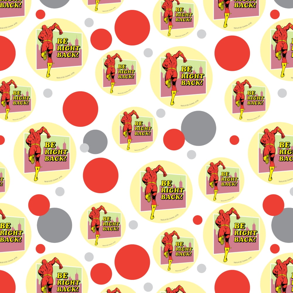 The Flash Be Right Back Premium Gift Wrap Wrapping Paper Roll - Walmart.com