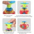BESTSKY 2026 New 1 Pack Light Up Spinning Tops for Kids Led Gyro ...
