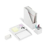 Staples TRU RED Front Load Stackable Plastic Letter Tray White TR55255 ...