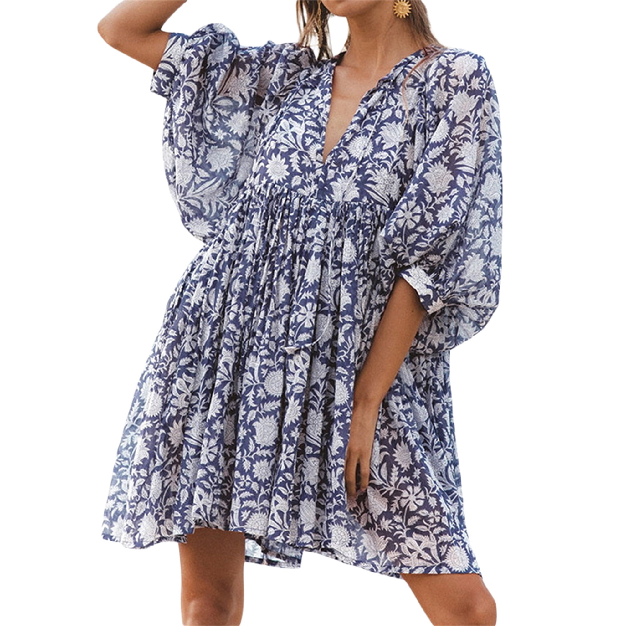 Click here for Gupgi Bohemian Dresses For Women Flowy Beach Dress... prices