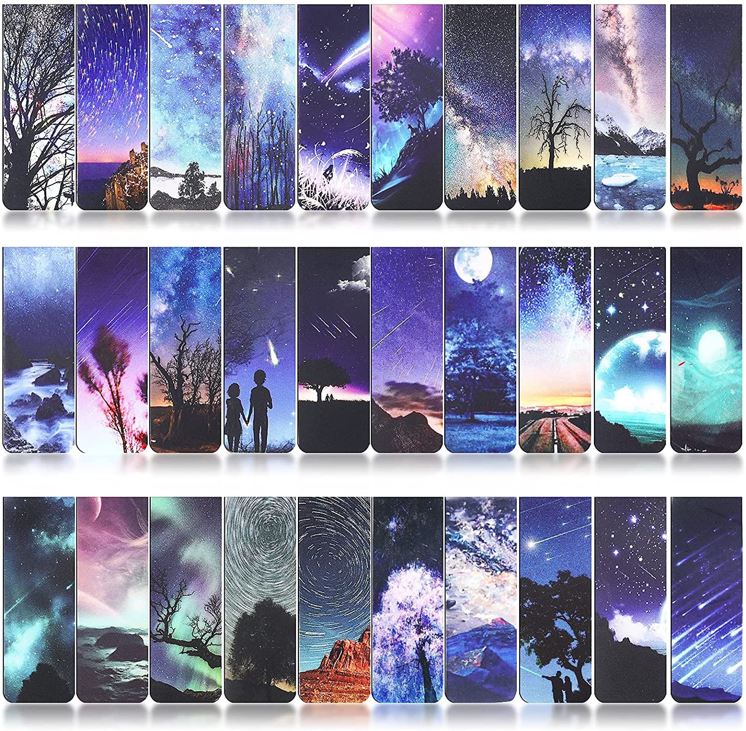 30 Styles Meteor Magnetic Bookmark for Adult Kids, Starry Sky Magnet ...