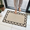 Art Frame Door Mat 16x24 Inch Geometric Black Morocco Printed Border ...