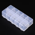 Cuboid Plastic Bead Containers Flip Top Bead Storage 10 Compartments ...
