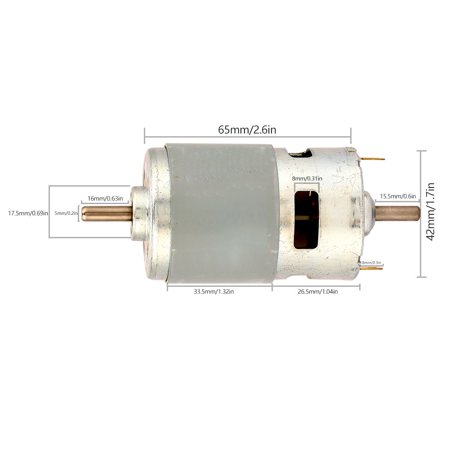 Double-Shaft Dc Motor, 775 Motor Dc Motor, 12V For Home | Walmart Canada