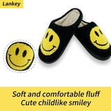 Smiley Face House Shoes for Adults, Funny Bedroom Slippers, Anti-Slip ...