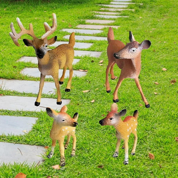 Plastico Life Deer Animal Modelo de juguete nos de 3 a 8 anos Bosque Accion Figuras de ciervos Educacion Baoblaze Animales Salvajes Walmart en linea