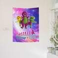 Barney And Friend Wall Art Cartoon Tapestry Hanging In Bedroom Living ...