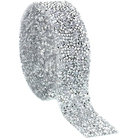 Crystal Rhinestone Ribbon 3 Yards Diamond Sparkling Bling Ribbons Roll ...