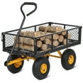 "EastVita Utility Garden Cart, 500lbs Capacity, Steel,10"" Tires ...
