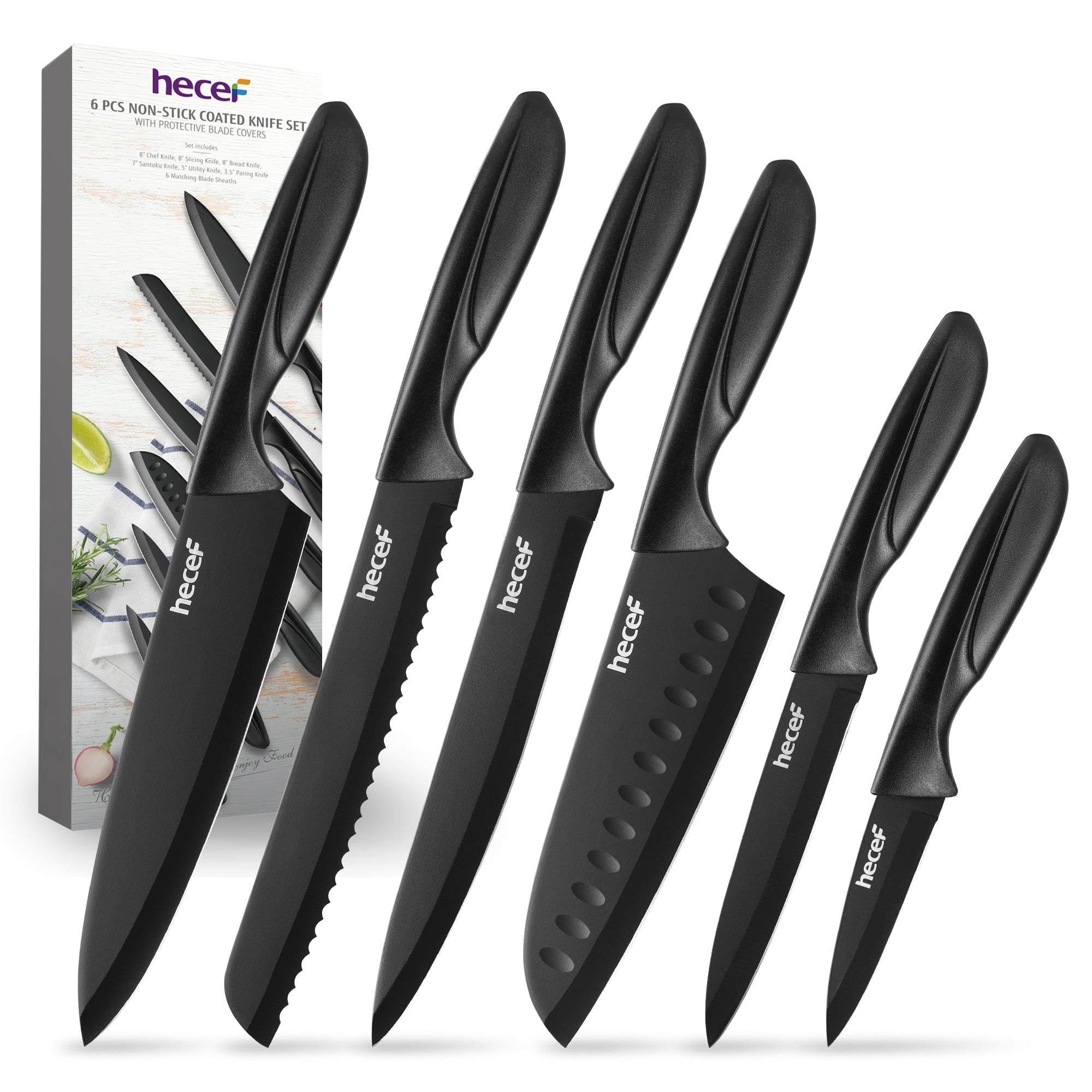 Click here for Hecef 6-Piece Stainless Steel Chef Cooking Knife S... prices