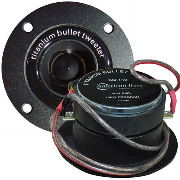 American Bass SQT10 4 in. Titanium Bullet Tweeter - Walmart.com ...