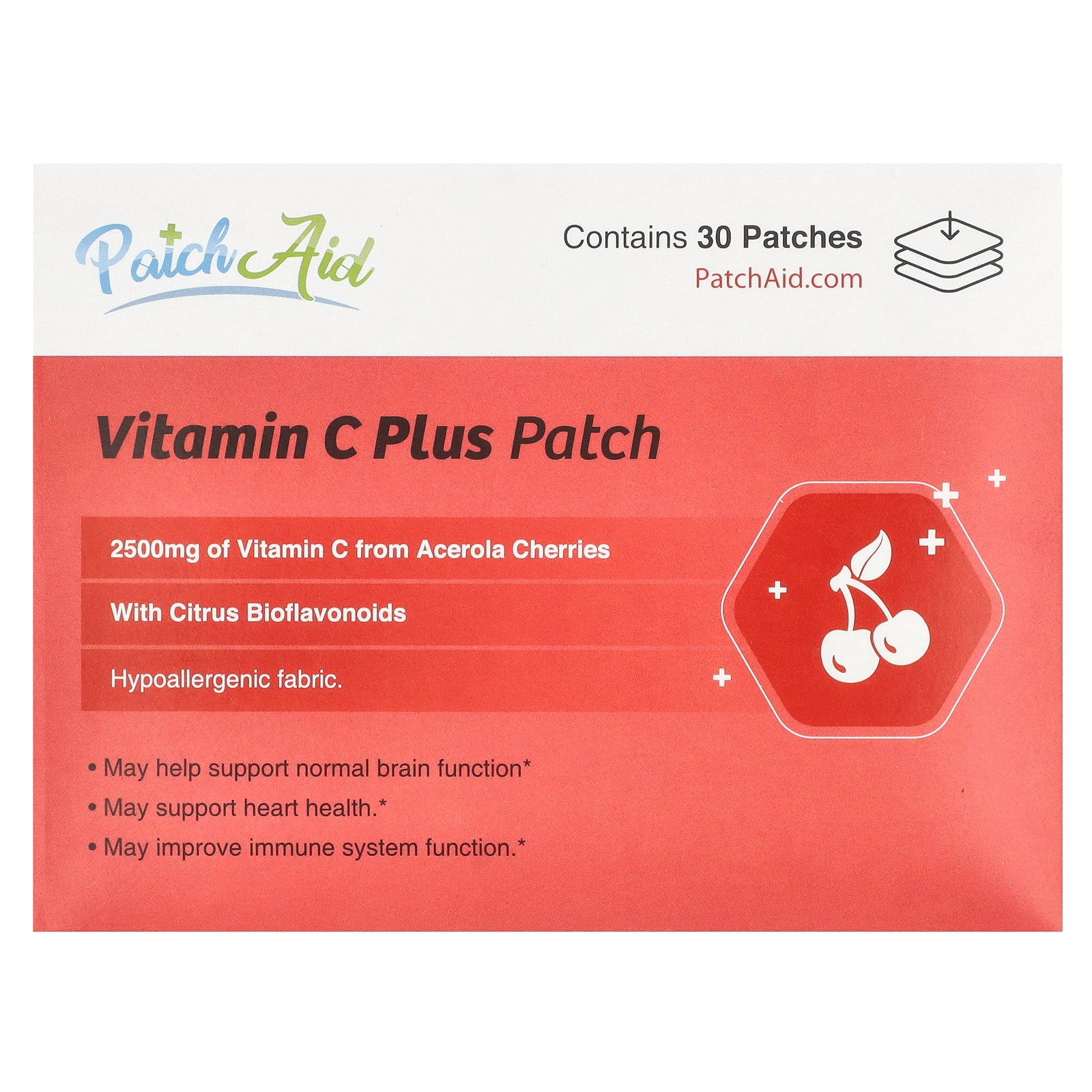 Parche de vitamina C Plus de PatchAid, 30 parches | Bodega Aurrera en línea