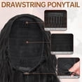 30" Long Wavy Curly Ponytails Extension Synthetic Fiber Drawstring ...