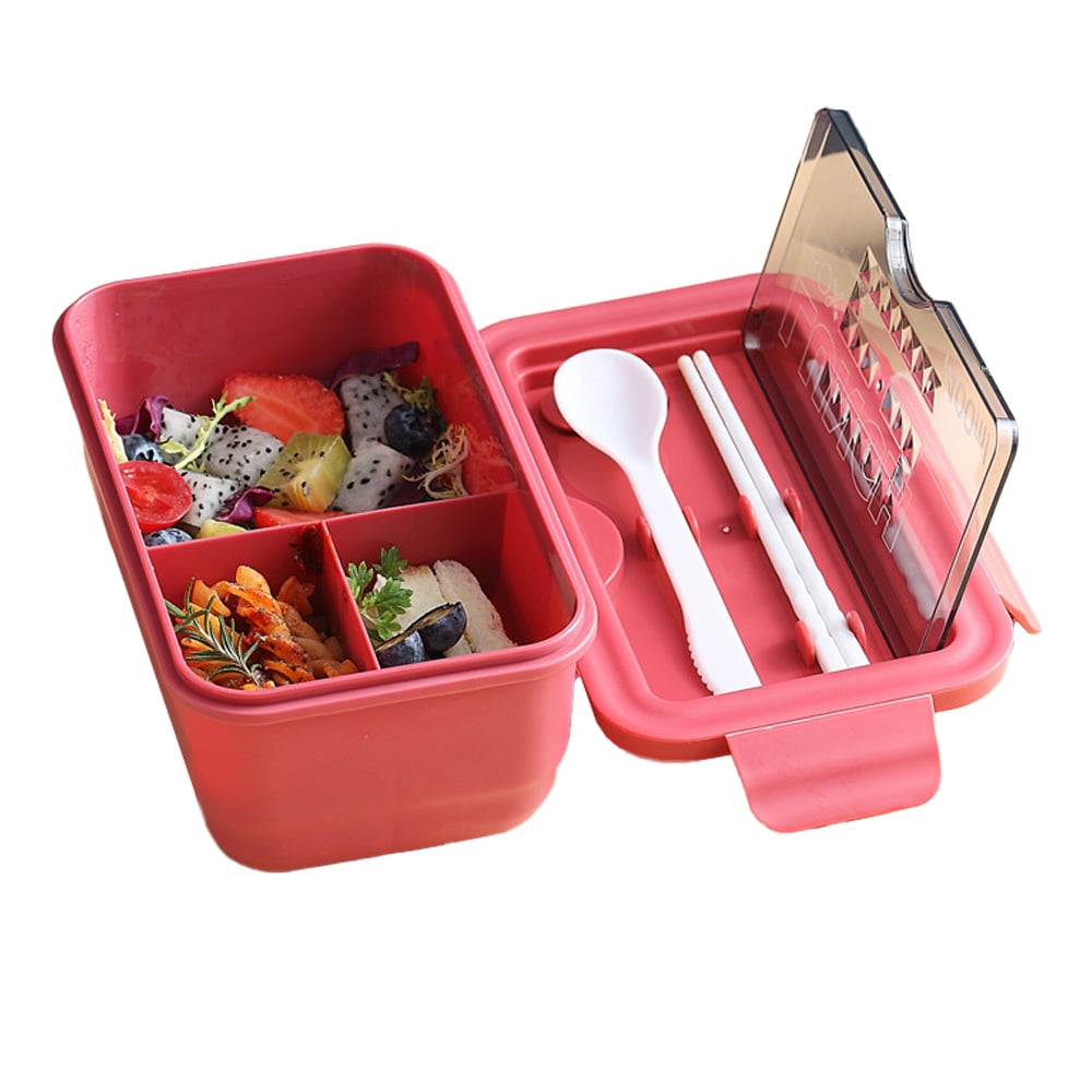 Japanese split lunch box microwave heating plastic lunch box portable ...