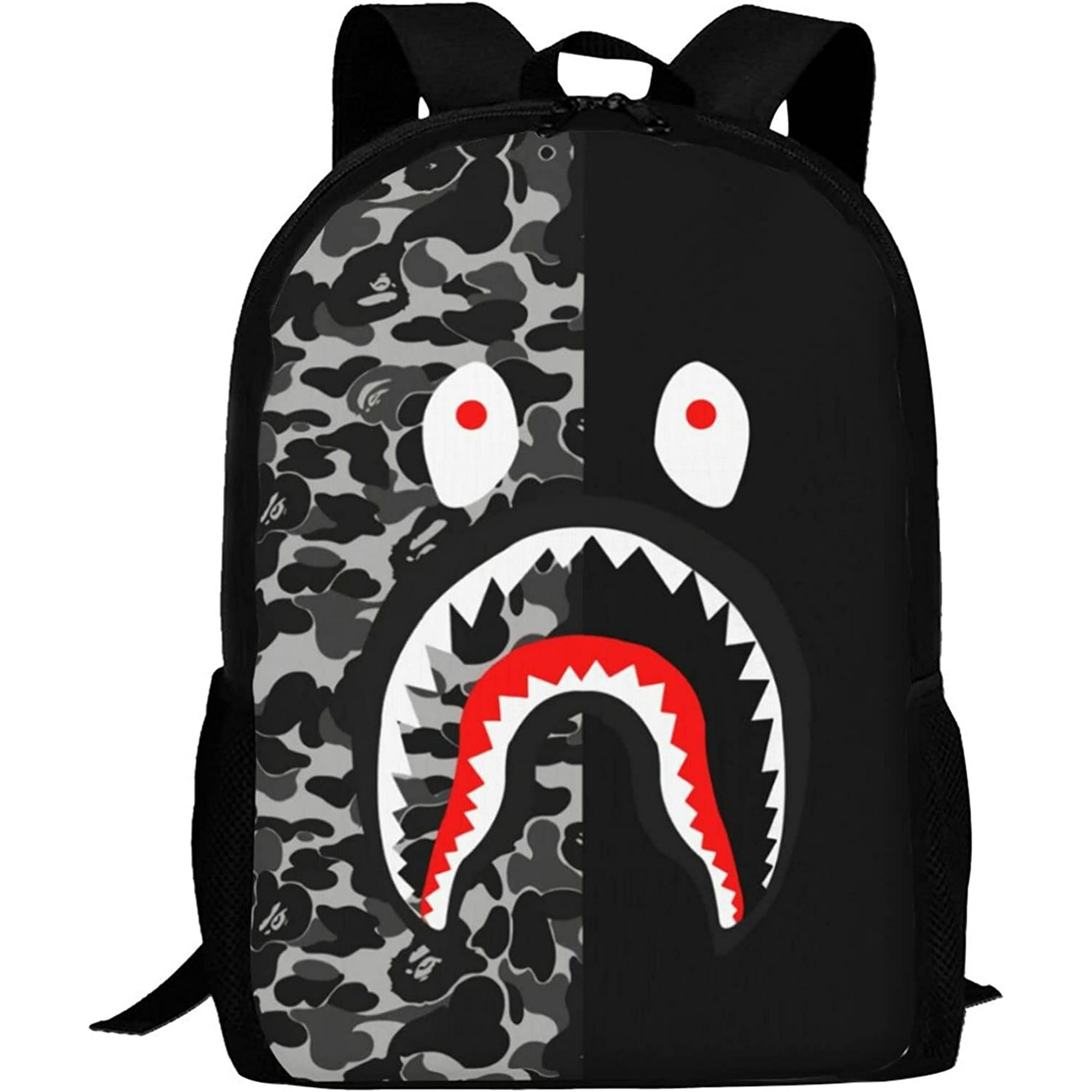 Click here for Camo Shark Backpack Laptop Backpack For Boys Trave... prices