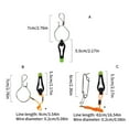 WE-POLUJ 4pcs Power Grip Line Release Clip Fishing Downrigger Release ...