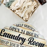 MY VINTAGE FINDS Laundry Sign Drop Your Pants Here Laundry Room Wall ...