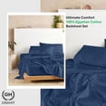 100% Egyptian Long Staple Cotton Bedsheet Set, 700 Thread Count, 4-PC ...
