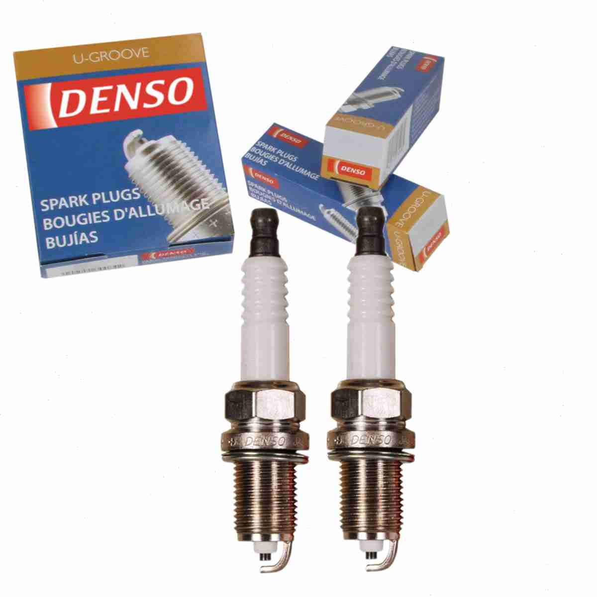 2 pc DENSO 3183 Standard U-Groove Spark Plugs for Q14R-U11 Ignition ...