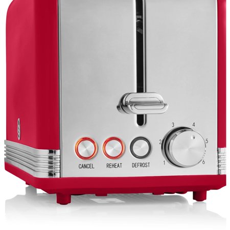 Swan Retro 2 Slice Toaster, ST19010RN, Red - Walmart.com - Walmart.com