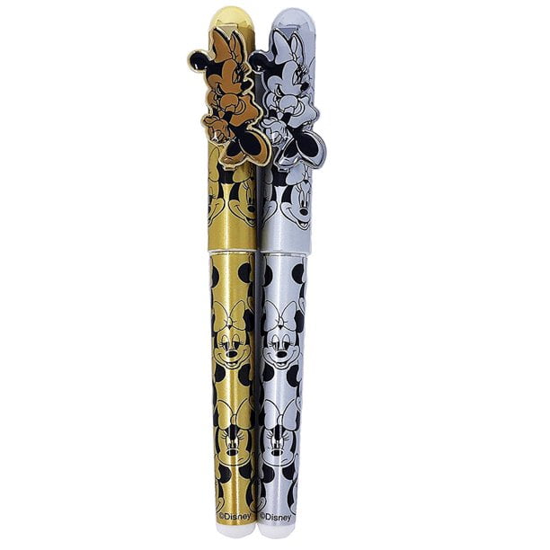2 PC SET: Disney Minnie Mouse Ball Point Pens Silver and Gold - Walmart.com