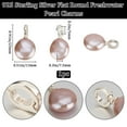 1Pc Natural Baroque Keshi Pearl Pendants Flat Round Freshwater Pearl ...