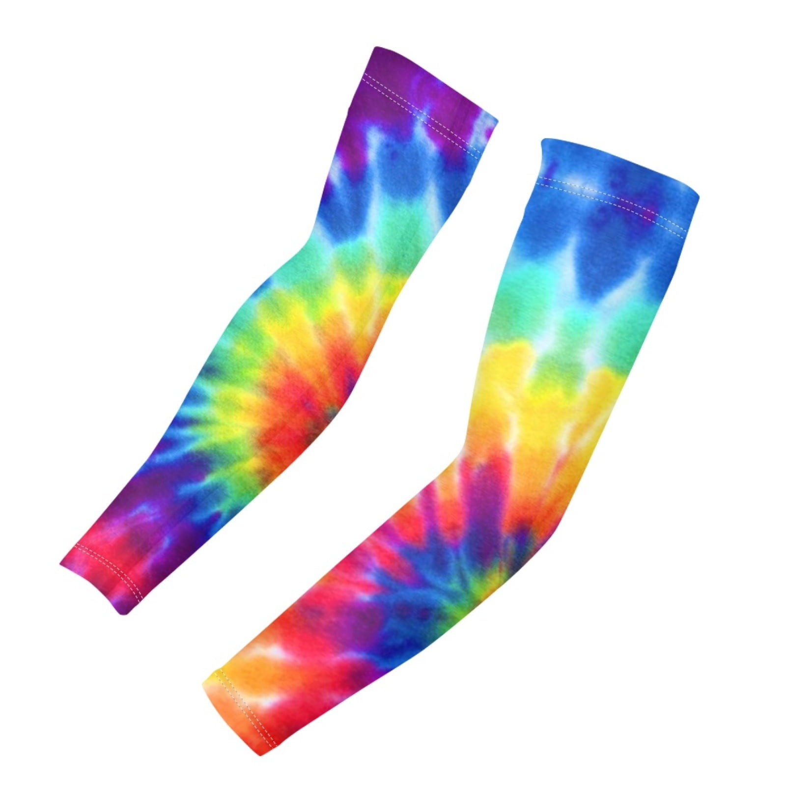 Diaonm Vortex Tie Dyeing Arm Sleeves for Men Women Compression Cooling ...