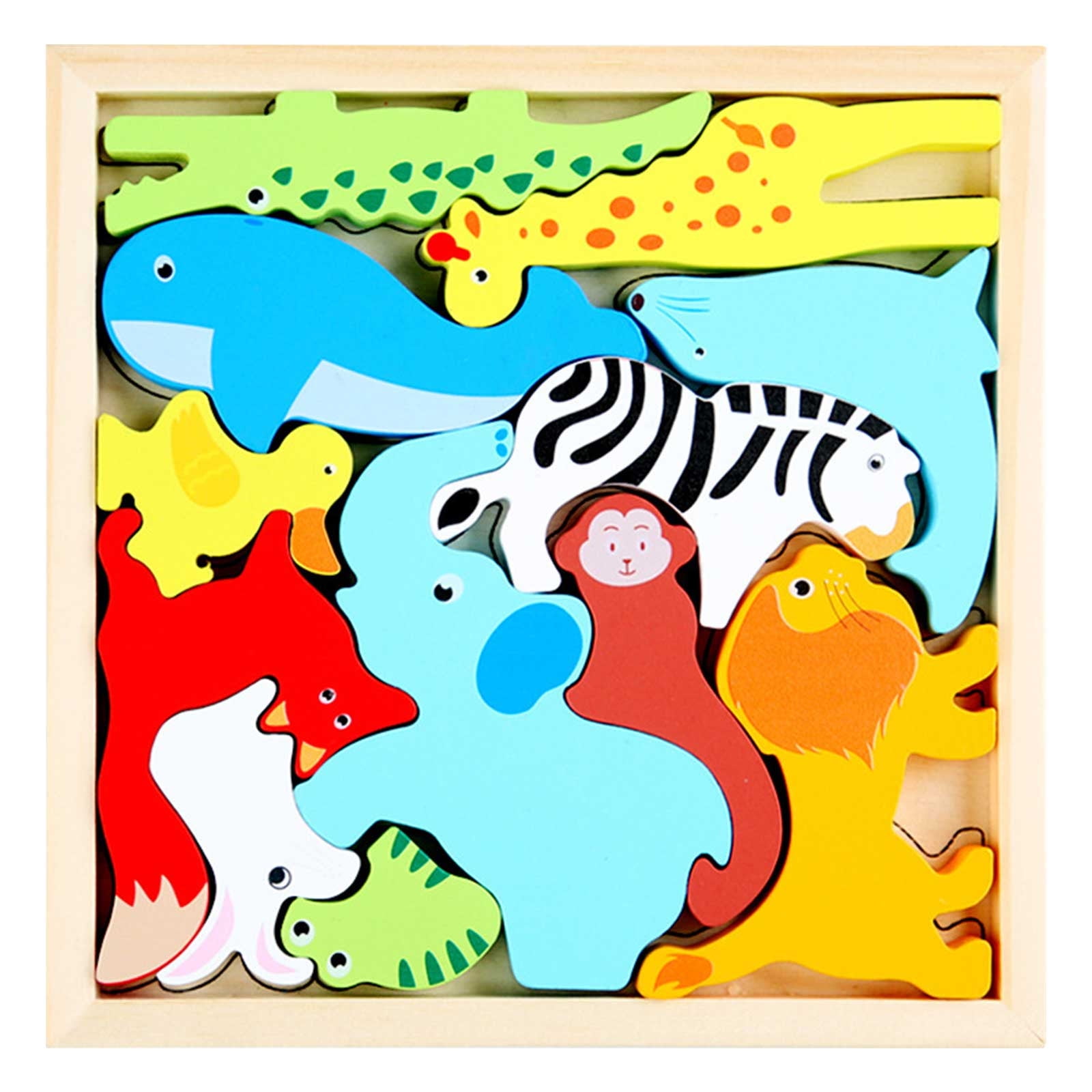 Click here for Sgeqmo D Wooden Puzzle Blocks Educational Toy For... prices