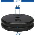 Yes4All 10 lbs Standard Weight Plates, 1 inch Cast Iron Weight Plates ...