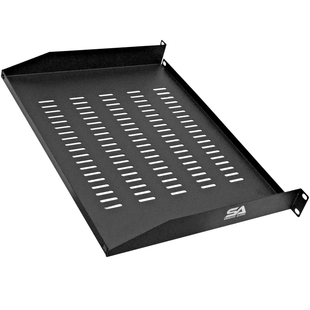 Seismic Audio 1 Space 19" Vented Server Shelf - 1U Rack Mount Case ...