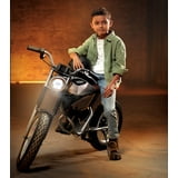 VIRO Rides Electric Mini-Bike 25.2 V Cafe Racer Powered Ride-On with ...