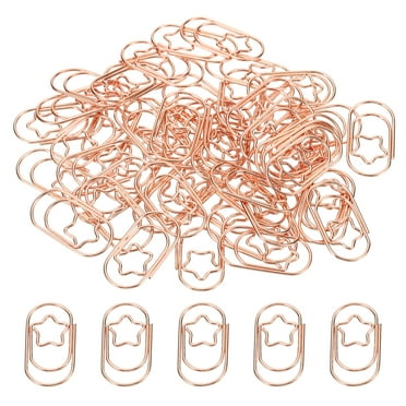 Uxcell Paper Clip Star-Shaped Cute Decorative Fun Clips Bookmarks 0.9 ...