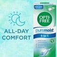 Opti Free PureMoist Contact Lens Disinfecting Liquid Solution for Daily ...