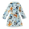 Bluey and Bingo Toddler Boy's Girl's Minky Fleece Print Bathrobe, Robe ...