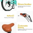 ModFusion 26" 7-Speed Cruiser Bicycle for Adults – Steel Frame, Mint ...