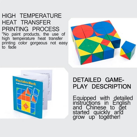 Preschool Baby Toy 3D Puzzle Education Educational Pixy Cubes Blocks ...
