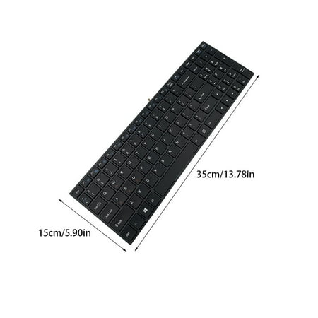 Black Frame Laptop Keyboards with Backlit Fluent Typing Computer ...
