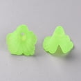 500g Transparent Acrylic Bead Caps Trumpet Flower Beads Frosted Flower ...