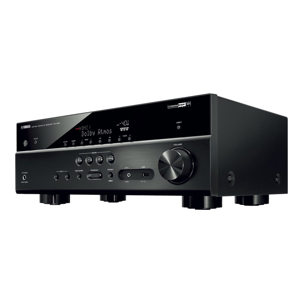 Yamaha RX-V581 - AV network receiver - 7.2 channel - black - Walmart ...