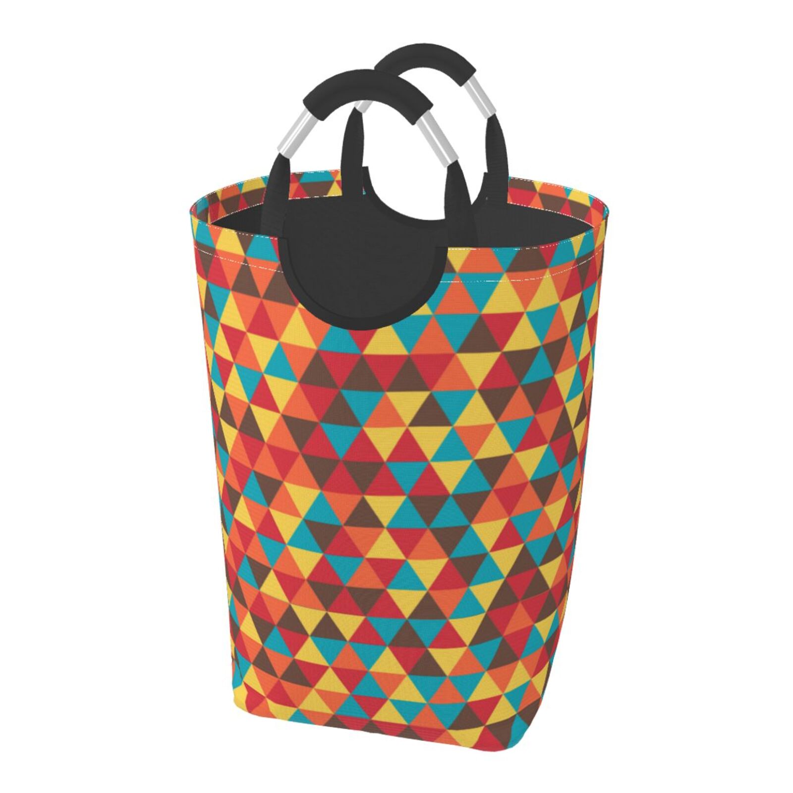 LNWH Laundry Basket, Retro Triangle Polygon Foldable Laundry Hamper ...
